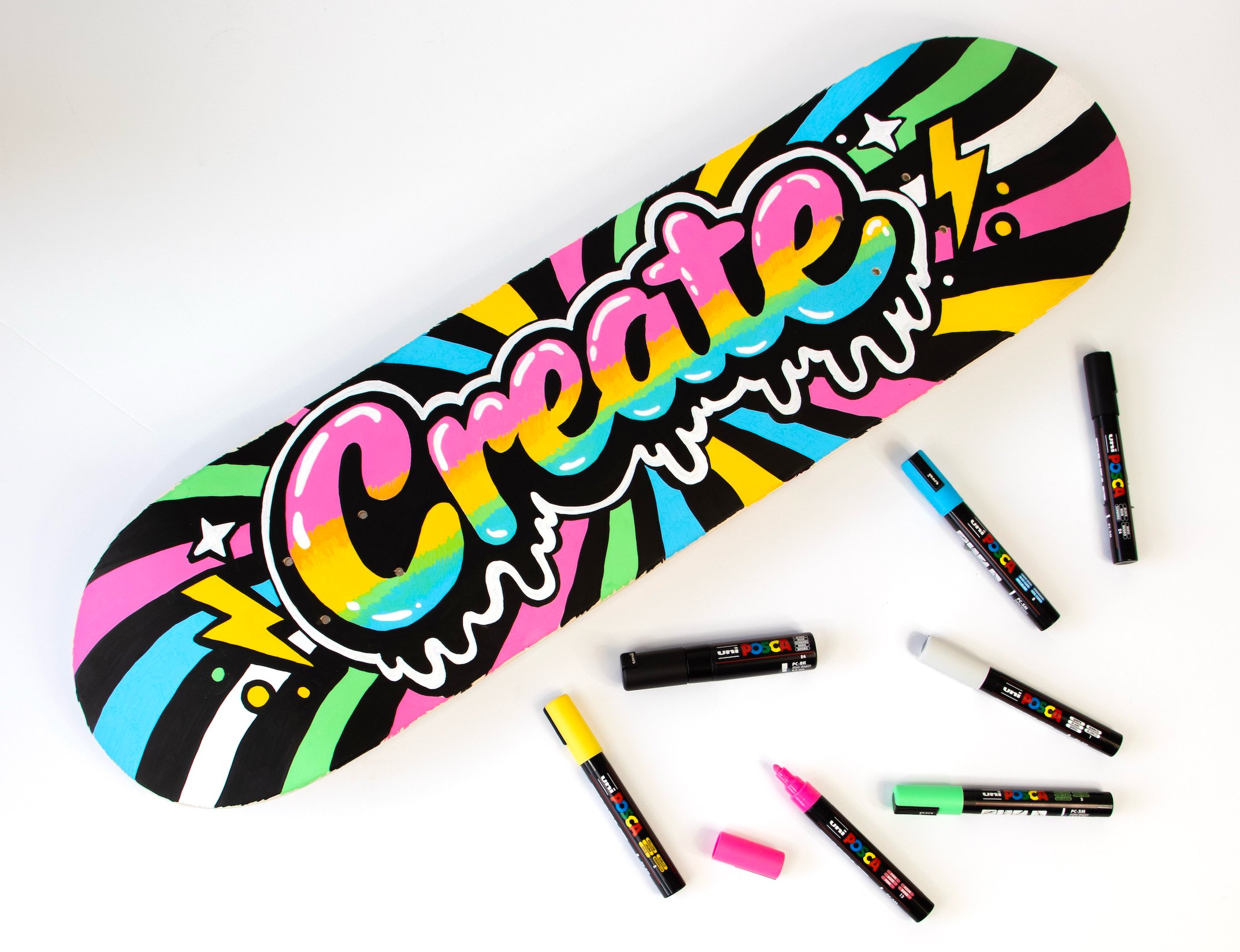 Decked Out at Opus: Design Your Own Skateboard Deck with POSCA Acrylic ...
