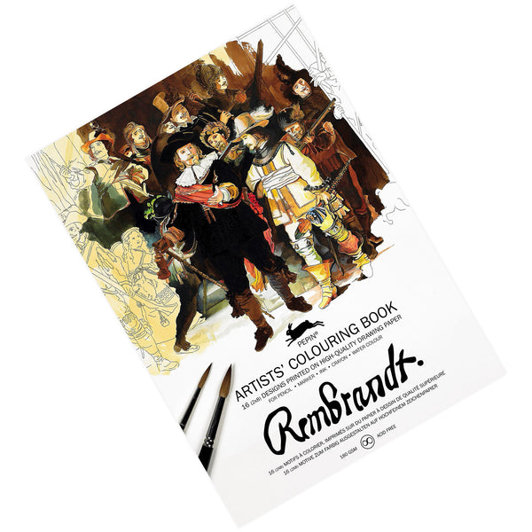 Pepin Press Artists' Colouring Book - Rembrandt – Opus Art Supplies