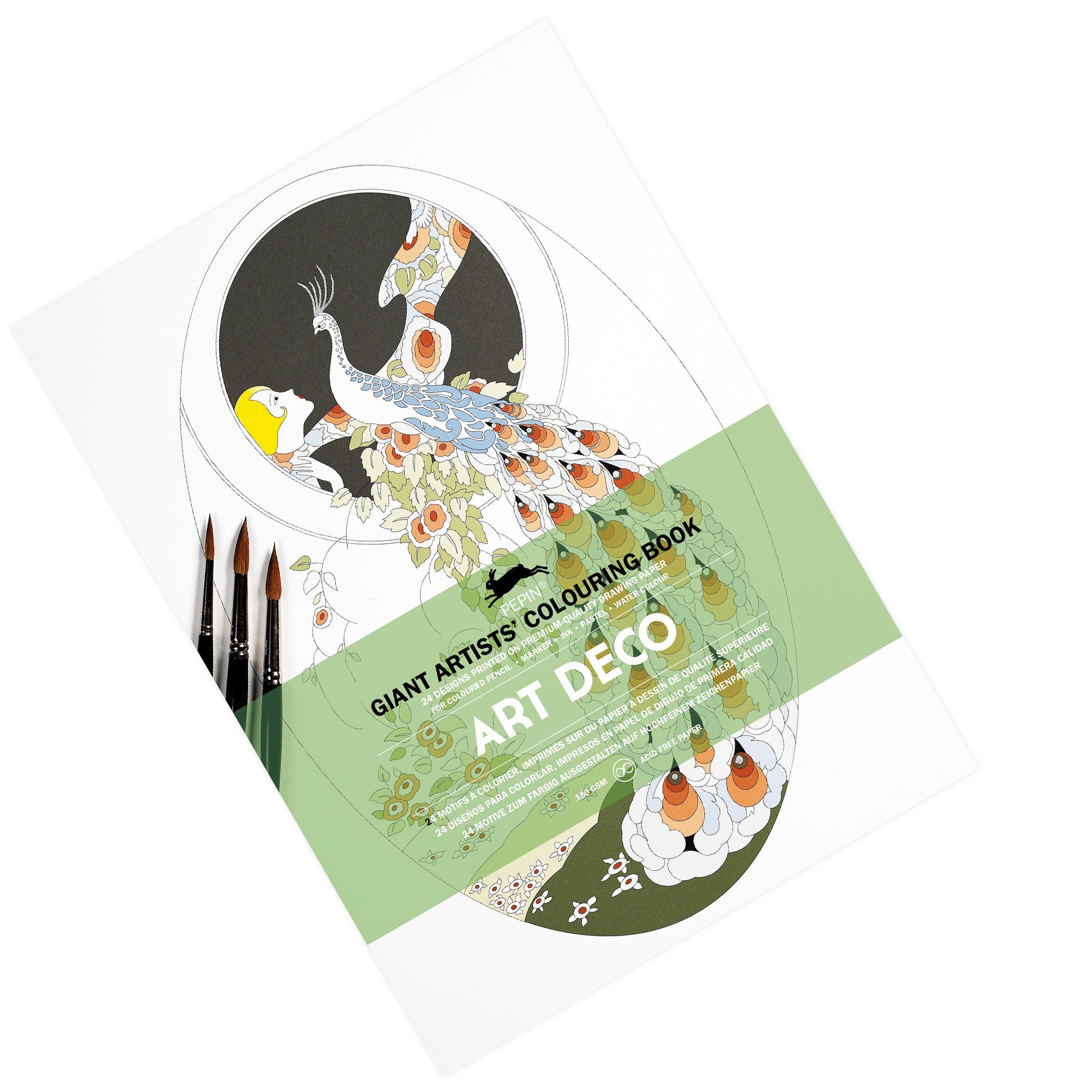 art deco adult coloring book