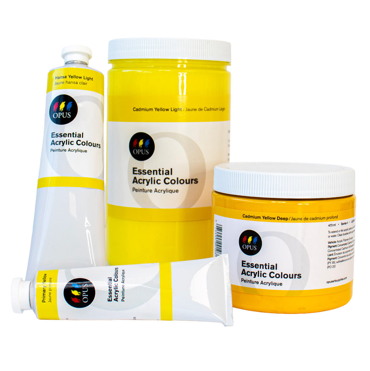 Opus Essential Heavy Body Acrylics - Yellow – Opus Art Supplies